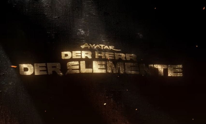 Netflix enthüllt ersten Blick: Avatar – Der Herr der Elemente Live ...